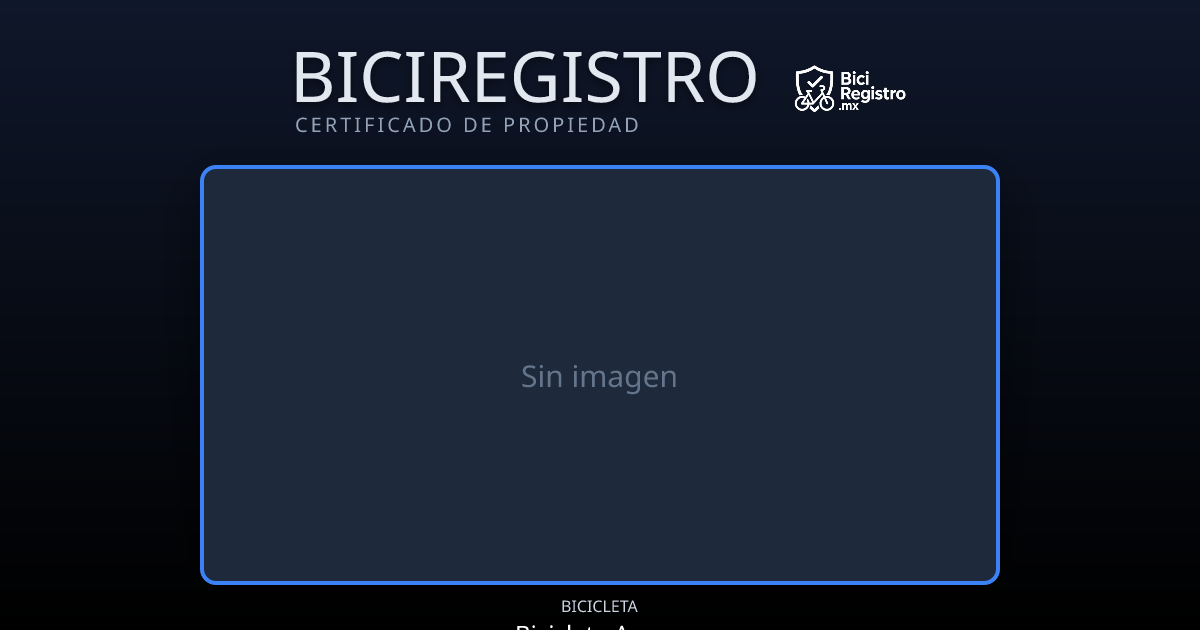 Bicicleta Scott Aspen - Serie: XB05050194T | BiciRegistro
